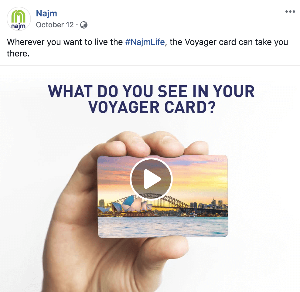 Najm - Voyager Card - Socialize Agency
